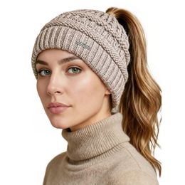 Neverless M&uuml;tze '36928' Damen Gr&ouml;&szlig;e 54/64 beige