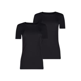 Skiny T-Shirt ' Cotton Essentials ' Damen Gr&ouml;&szlig;e S schwarz