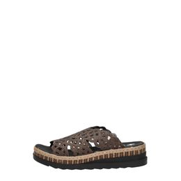 Rieker Slippers 'Open Teen' female size 38 Dark brown