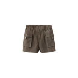 Mango Ledershorts 'Biker' Damen Gr&ouml;&szlig;e 38/40 basaltgrau