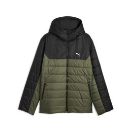 Puma Herren Winterjacke "Essentials Wattierte Kapuzenjacke Herren", gr&uuml;n, Gr. S, Obermaterial: 100% Polyester. Futter: 100% Polyester. F&uuml;llung: 100%