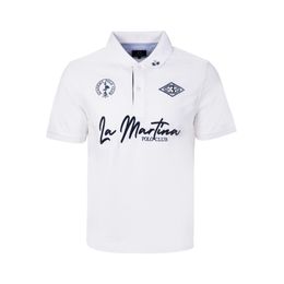 La Martina Poloshirt Herren Gr&ouml;&szlig;e S dunkelblau / wei&szlig;