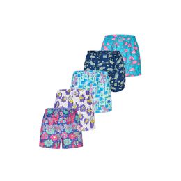 Lousy Livin Underwear Lousy Livin Boxershorts Set 'Animal' Herren Gr&ouml;&szlig;e XS blau / lila / pink / wei&szlig;