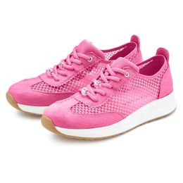 Lascana Damen Sneaker "Halbschuh, Sneaker, Schn&uuml;r-Sneaker", Gr. 40, pink, Obermaterial: 100% Textilmaterial. Decksohle: 100% Textilmaterial. Futter: