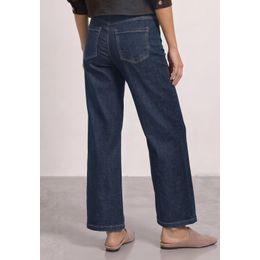Street One Damen Loose-fit-Jeans, blau, Gr. 34, unifarben, Jeans, 82% Baumwolle, 15% Polyester, 3% Elasthan, Jeans, im Loose Fit
