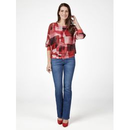select! By Hermann Lange Damen Schlupfbluse "Hermann Lange Shirt"rot, rose, Gr. 44, SELECT BY HERMANN LANGE, 100% Polyester, Blusen