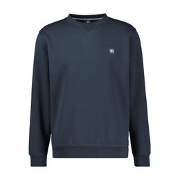 Lerros Herren Sweatshirt "Sweatshirt mit Rundkragen aus Baumwollmix, gro&szlig;e Gr&ouml;&szlig;en", blau, Gr. 6XL, 50% Baumwolle, 50% Polyester, Sweatshirts