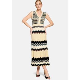 Zero Damen Strickkleid "Damen mit Lurexfaden", bunt, Gr. 38, bedruckt, Strick, Obermaterial: 52% Viskose, 6% Metall, 28% Polyamid, 14% Polyester,