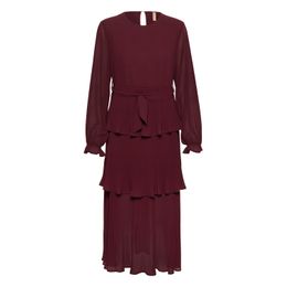 Culture Damen Midikleid "Damen Kleid CUcat", rot, Gr. XXL, Obermaterial: 100% Polyester PES., Kleider