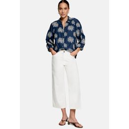 Zero Damen Slim-fit-Jeans "Damen mit weitem Bein.", wei&szlig;, Gr. 44, unifarben, Obermaterial: 26% Polyester, 3% Elasthan, 71% Baumwolle. Futter: 65%