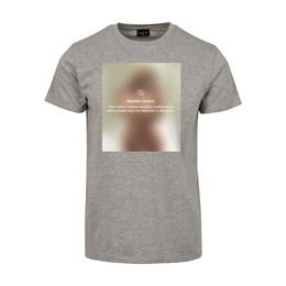 MT Men T-Shirt Herren Gr&ouml;&szlig;e S dunkelbeige / graumeliert / wei&szlig;