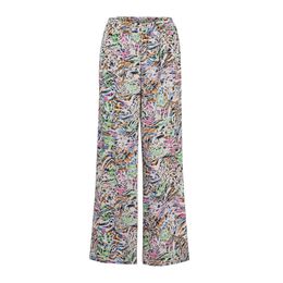 GOLDNER Damen Schlupfhose "Kurzgr&ouml;&szlig;e Hose mit weitem Bein", bunt, Gr. 23, Obermaterial: 100% Viskose CV., Hosen, Luftige, weite Beinf&uuml;hrung