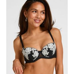 Hunkem&ouml;ller Hunkem&ouml;ller BH Damen Gr&ouml;&szlig;e 90 schwarz / wei&szlig;