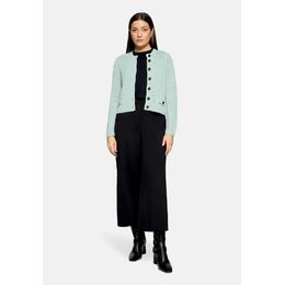 Betty Barclay Damen Strickjacke "Damen mit aufgesetzten Taschen", gr&uuml;n, Basic, Gr. 46, Strick, Obermaterial: 65% Polyacryl, 35% Polyamid, Strickjacken