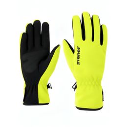 Ziener Kinder Multisporthandschuhe "LIMPORT-Z JUNIOR", gelb, Gr. 3,5, Materialmix, Handschuhe, warm, winddicht, wasserabweisend, atmungsaktiv,