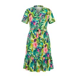 MIAMODA Kleid Damen Gr&ouml;&szlig;e 58 oliv / jade / hellgr&uuml;n / hellpink Sommerkleid
