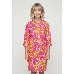 Smith & Soul SMITH & SOUL Damen Hemdblusenkleid, bunt, Gr. XL, gemustert, Web, Obermaterial: 100% Baumwolle, Kleider, mit floralem Allover-Print