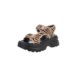 Ital-Design Sandale Damen Gr&ouml;&szlig;e 40 camel / mokka