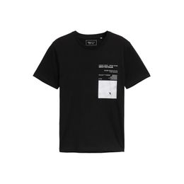 Tom Tailor Denim T-Shirt Herren Gr&ouml;&szlig;e M schwarz / wei&szlig;