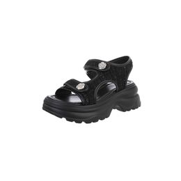 Ital-Design Sandalette Damen Gr&ouml;&szlig;e 37 schwarz