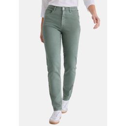 STOOKER WOMEN Damen 5-Pocket-Jeans "Nizza Denim Tapered Fit Jeans", gr&uuml;n, Gr. 42, Twill, 98% Baumwolle, 2% Elasthan, Jeans, Tapered Fit Casual Clean