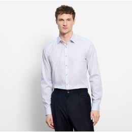OLYMP Herren Langarmhemd "Level Five", wei&szlig;, Gr. 43, Web, Obermaterial: 97% Baumwolle, 3% Elastolefin, Hemden, Businesshemd, Kentkragen, body fit