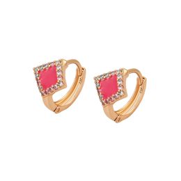 NAEMI Ohrringe Damen Gr&ouml;&szlig;e One Size gold / pink / transparent