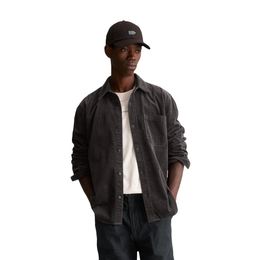 Marc O'Polo Herren Langarmhemd "aus reine Bio-Baumwolle", grau, Gr. S, MARC O'POLO DENIM, unifarben, Obermaterial: 100% Baumwolle, Hemden