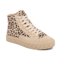 Palladium Damen Sneaker "PALLA ACE CHUKKA SDE", Gr. 37warm sand, Leder, Schuhe, mit Leo Print