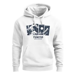 Neverless Sweatshirt 'Tokyo Wave' Herren Gr&ouml;&szlig;e XXL wei&szlig;