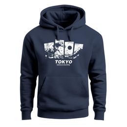 Neverless Sweatshirt 'Tokyo Wave' Herren Gr&ouml;&szlig;e S navy