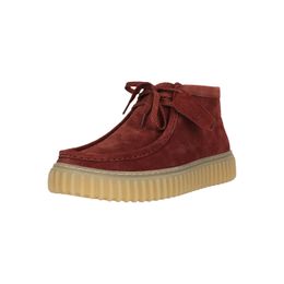 Clarks Herren Schn&uuml;rschuh "Torhill High", Gr. 45bordeaux, Leder, Schuhe, mit verstecktem Gummizug