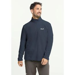 Jack Wolfskin Herren Fleecepullover "TAUNUS 100 HZ M", blau, Gr. S, Fleece, Obermaterial: 100% Polyester, Sweatshirts, mit Rei&szlig;verschluss,