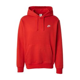 Nike Sportswear Sweatshirt 'Club Fleece' male size XL Red / White