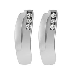 Akzent Ohrringe '"Zarah" aus 925 Sterlingsilber, rhodiniert, langlebig' Damen Gr&ouml;&szlig;e One Size silber