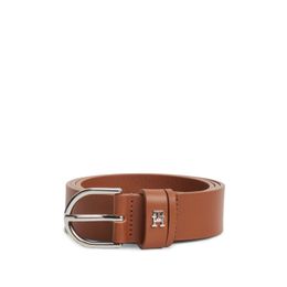 Tommy Hilfiger Damen Lederg&uuml;rtel "ESSENTIAL EFFORTLESS", braun, Gr. 95, Obermaterial: 100% Rindsleder, G&uuml;rtel