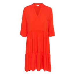 Saint Tropez Damen Midikleid "Damen Kleid EdaSZ", rot, Gr. L, Obermaterial: 100% Viskose LENZING ECOVERO CV LenzEcov., Kleider