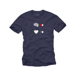 Makaya Shirt 'Brain On' Herren Gr&ouml;&szlig;e XL blau