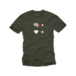 Makaya Shirt 'Brain On' Herren Gr&ouml;&szlig;e 4XL gr&uuml;n