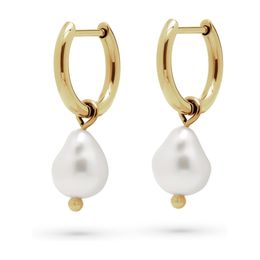 FAVS. FAVS Ohrringe Damen Gr&ouml;&szlig;e One Size gold / perlwei&szlig;