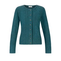 Stockerpoint Trachtenstrickjacke 'Lavina' Damen Gr&ouml;&szlig;e L petrol