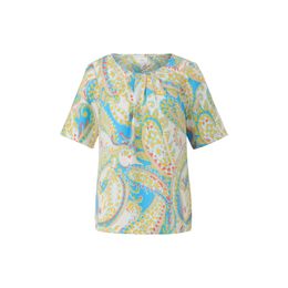 s.Oliver BLACK LABEL Bluse Damen Gr&ouml;&szlig;e S ecru / himmelblau / oliv