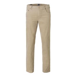 MEYER Herren Chinohose "M5 Six 2-6599", beige, Gr. 34, uni, Obermaterial: 98% Baumwolle CO. 2% Elasthan EL., Hosen, aus softem Cord M5 Serie