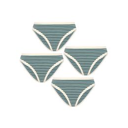 Albero Natur Slip 'Bio-Baumwoll-Slip mit Spitze &ndash; 4er Pack' Damen Gr&ouml;&szlig;e XL opal
