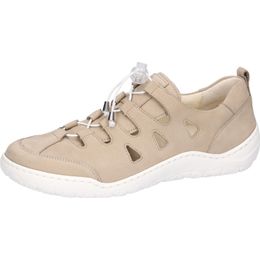 Waldl&auml;ufer WALDL&Auml;UFER Damen Schn&uuml;rschuh "K-Milena", Gr. 4beige, Nubukleder, unifarben, Schuhe, Komfortschuh, Bequemschuh, Schlupfschuh in extraweiter K-Weite