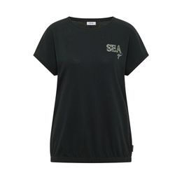 Cecil T-Shirt Damen Gr&ouml;&szlig;e L beige / petrol / tanne
