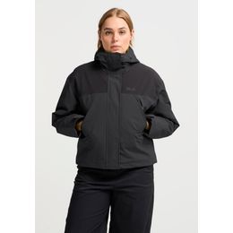 Jack Wolfskin Damen Winterjacke "ICE FLARE JKT W", schwarz, Gr. XL, Obermaterial: 100% Polyamid. F&uuml;llung: 100% Polyester. Futter: 100% Polyester,