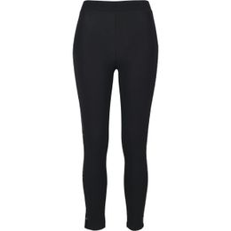 Urban Classics Damen Leggings "Urban Classics Damen Ladies Lace Striped Leggings"schwarz, Gr. 4XL, gestreift, 95% Baumwolle, 5% Elasthan, Hosen