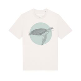 Watapparel Shirt 'Meeresschildkr&ouml;te' Herren Gr&ouml;&szlig;e XXXL grau / gr&uuml;n / wei&szlig;