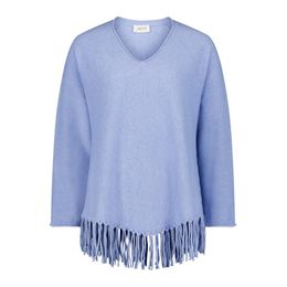 Cartoon Pullover Damen Gr&ouml;&szlig;e XXL blaumeliert